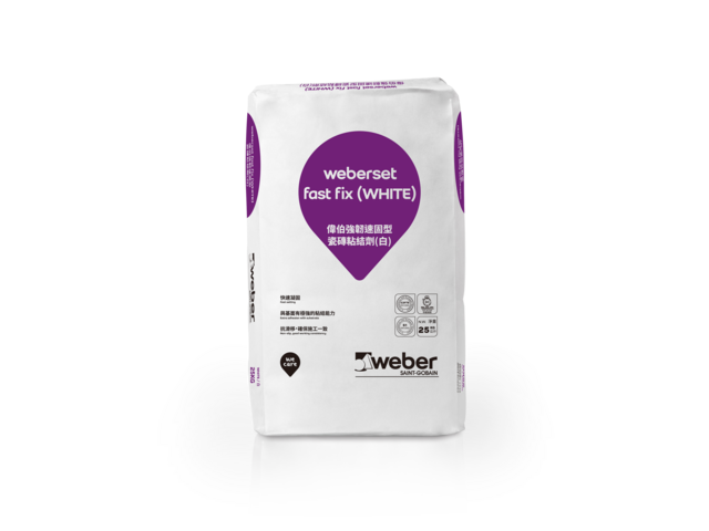 weberset fast fix : Tile Adhesive > Tile fixing & Grout | Saint-Gobain ...