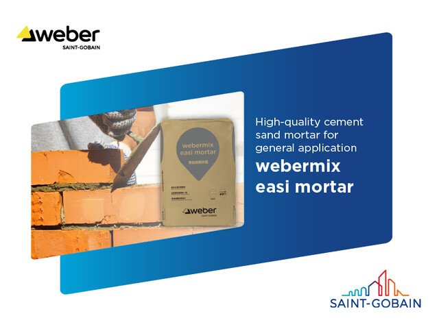 webermix easi mortar: Simplifying Construction with Consistent ...