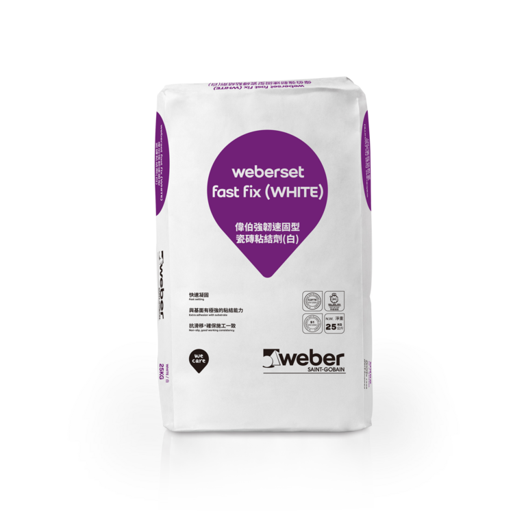 weberset fast fix : Tile Adhesive > Tile fixing & Grout | Saint-Gobain ...